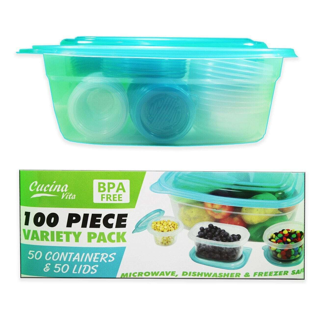 100 Pcs Food Storage Container | Best Of As Seen On TV