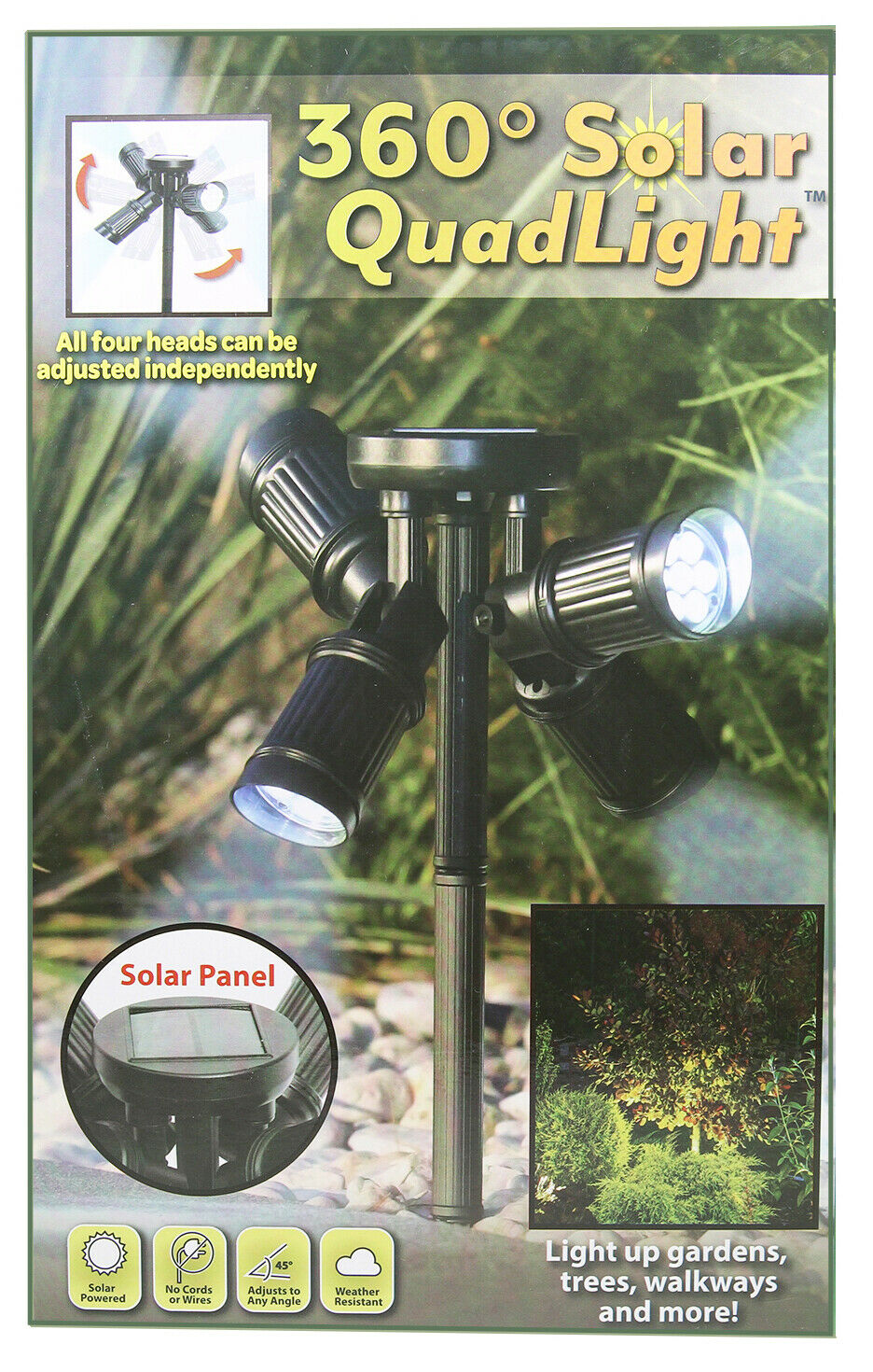 Solar Quad Light 360 degrees | Best Of As Seen On TV