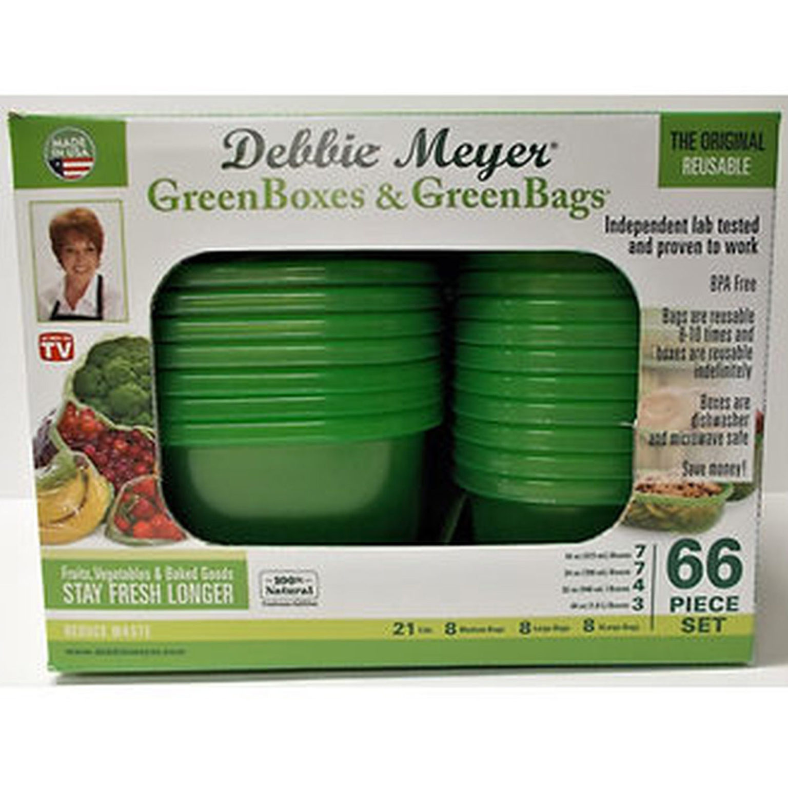 DEBBIE MAYER GREEN CONTAINERS 66 pcs | Best Of As Seen On TV