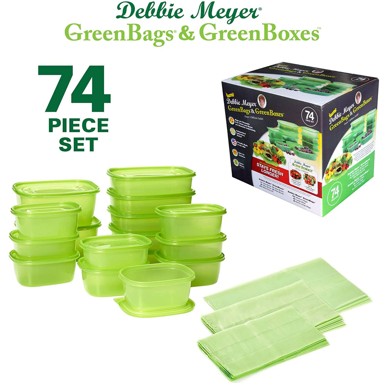 DEBBIE MEYER GREEN BOX 74 PIECE SET | Best Of As Seen On TV