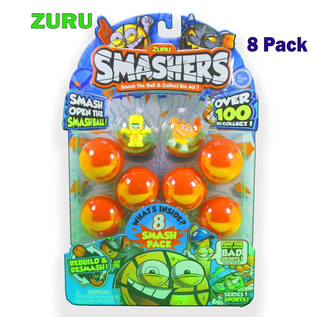 Zuru Smashers Series 1 Collectibles 8 Pack Smash Balls | Best Of As ...