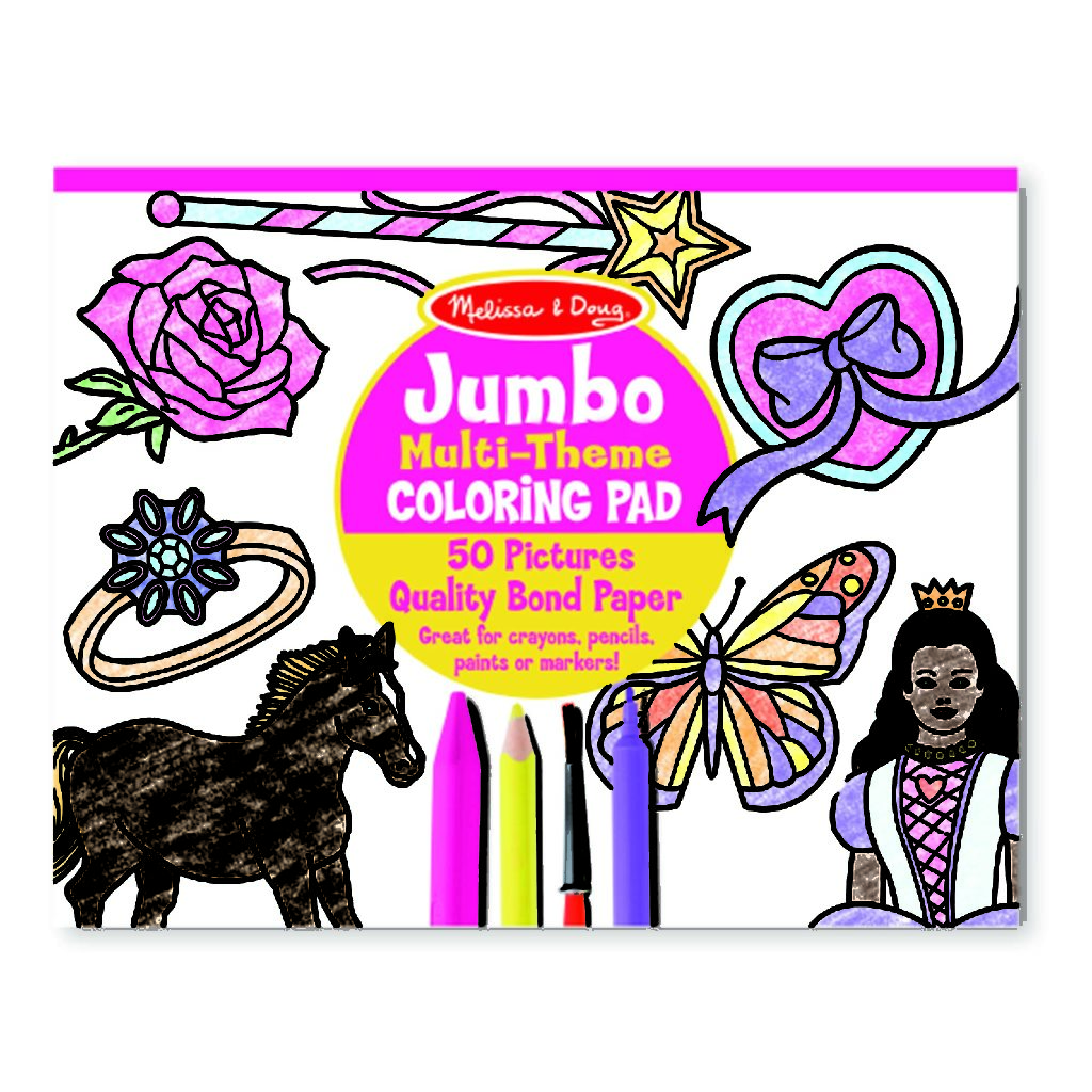 Jumbo Coloring Pad – Pink (11″ x 14″) | Best Of As Seen On TV
