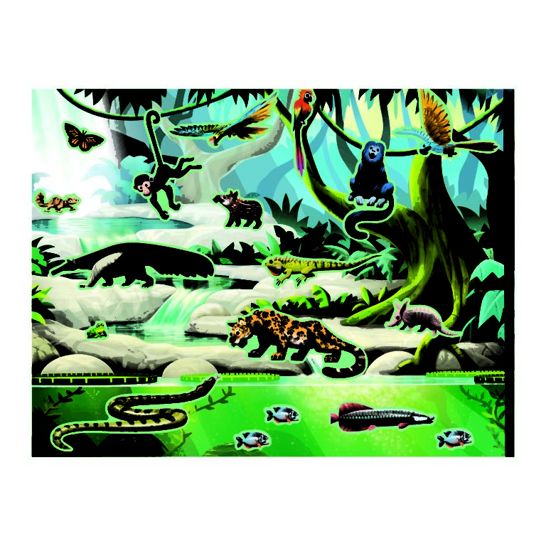 Reusable Sticker Pad – Jungle & Savanna | Best Of As Seen On TV
