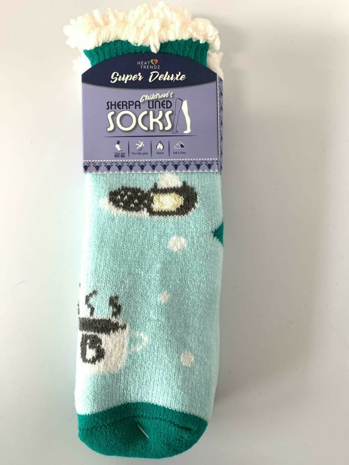 Sherpa Children’s Lined Non-Slip Grips Heated Warm Socks | Best Of As ...